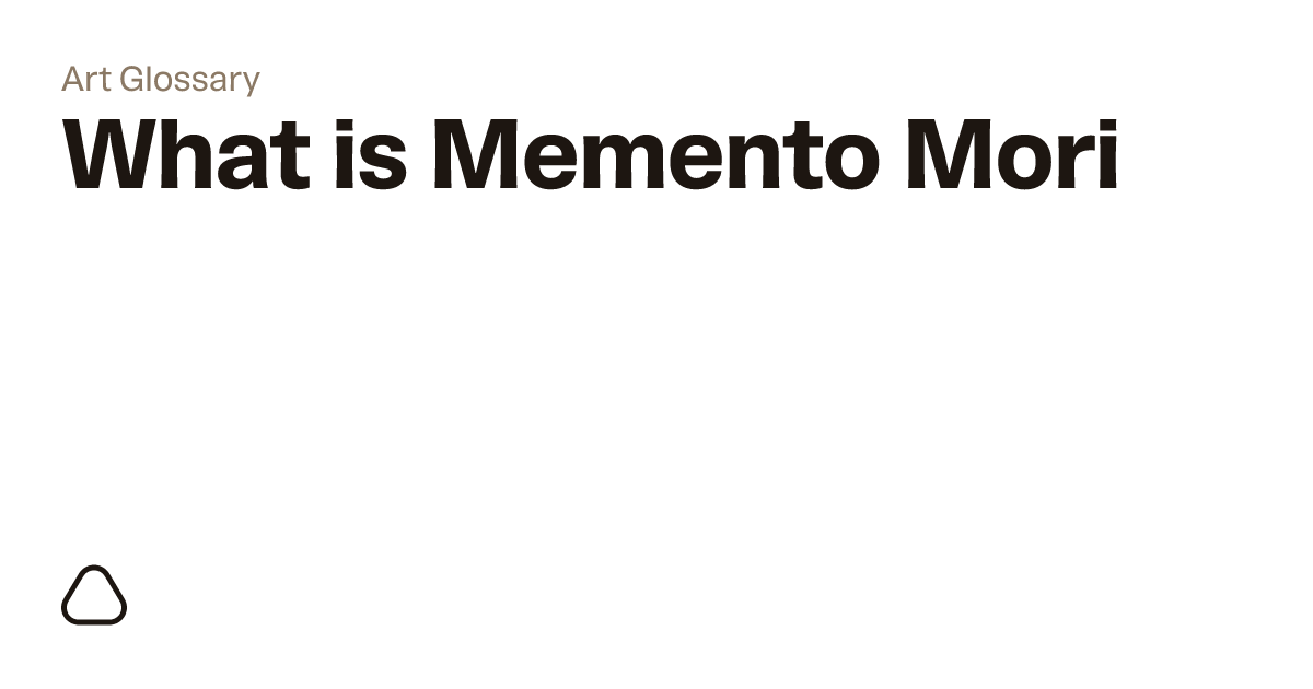 What is Memento Mori? | A guide to art terminology